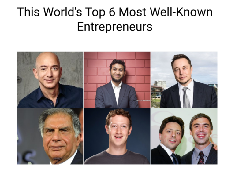 This World's Top 6 Most Well-Known Entrepreneurs - Elitebgrowth